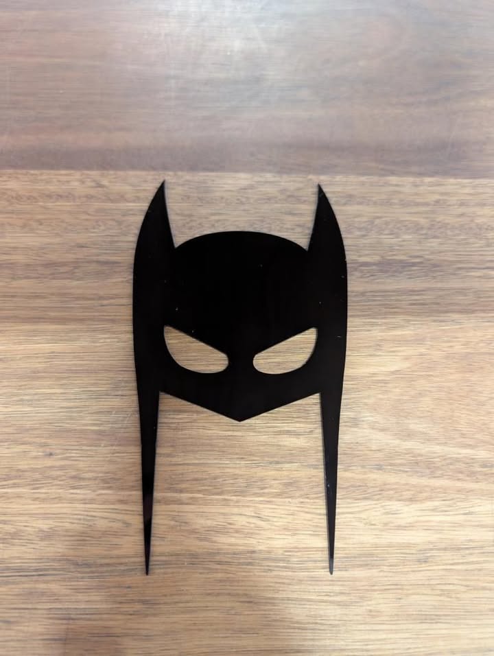 Batman Mask Acrylic Cake Topper | Gippsland Cake Co.