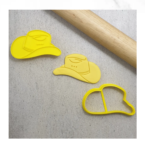 Akubra Hat Cookie Cutter & Embosser Set | Gippsland Cake Co.