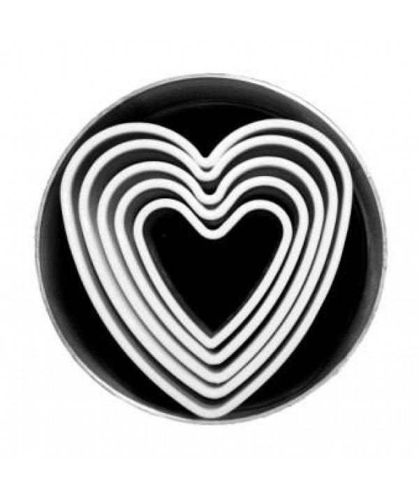 Heart Cutter Set of 5 Plastic cutter | Gippsland Cake Co.