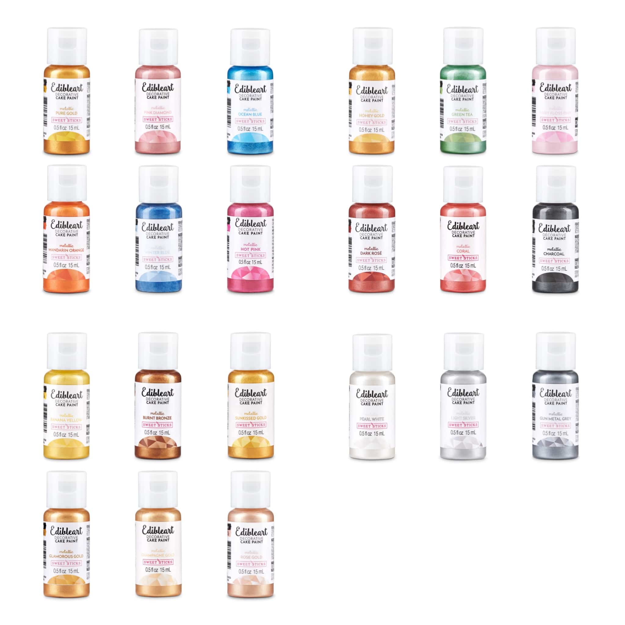 Sweet Sticks Edible Art Paint- Matte 15ml Assorted Colours | Gippsland ...