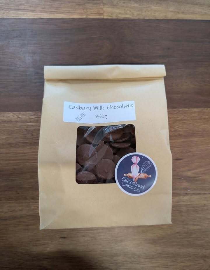 Cadbury Sienna Milk Chocolate 750g | Gippsland Cake Co.